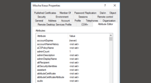 Active Directory Attribute Editor anzeigen - Lerndoku.com